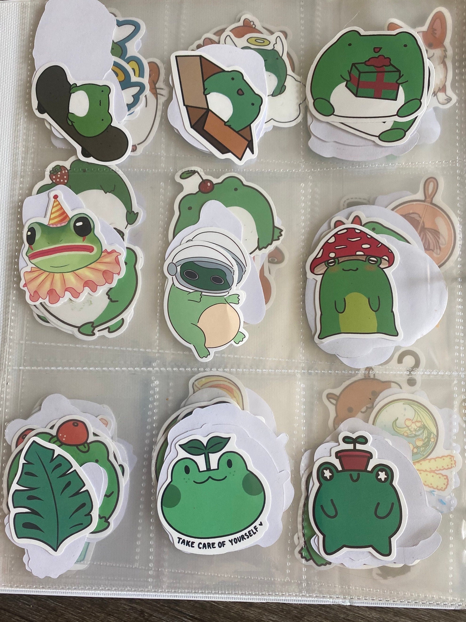 Green Pack. Any Green/frogs Sticker 5 Pack - Etsy