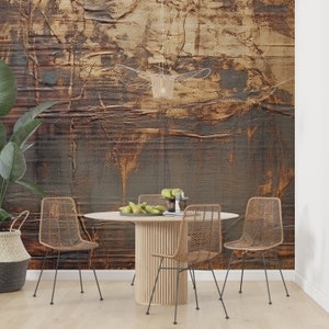 Dark Copper Texture Wallpaper, Peel and Stick Nonwoven and Vinyl ...