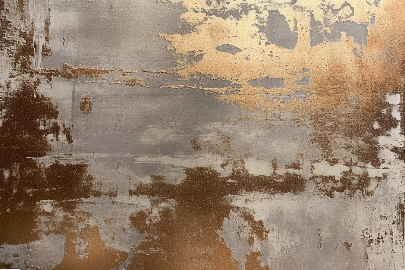 Gold Copper Texture Wallpaper, Peel and Stick Nonwoven and Vinyl ...
