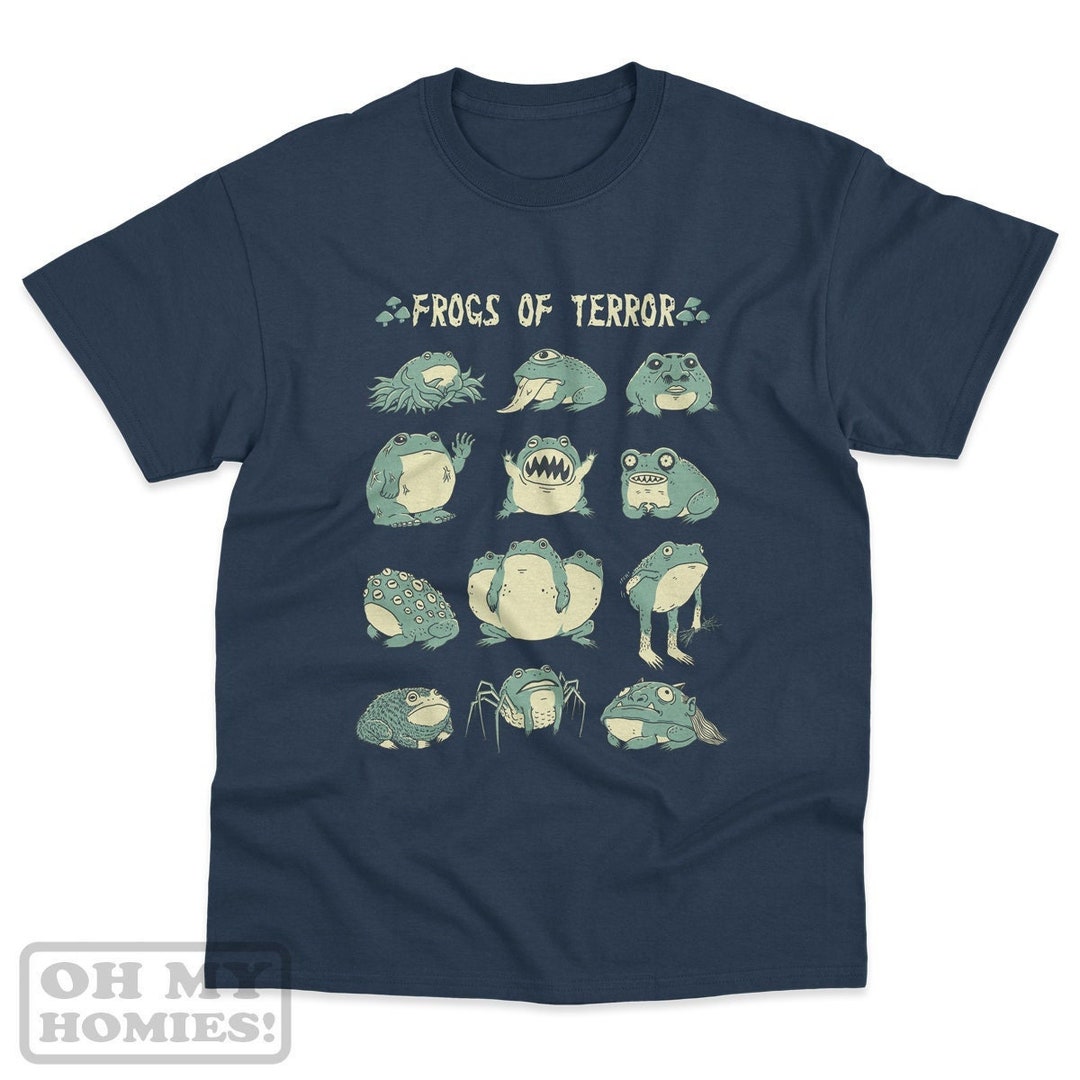 Frogs of Terror: Ugly Frog Species, Frogcore Unisex T-shirt for Frog ...