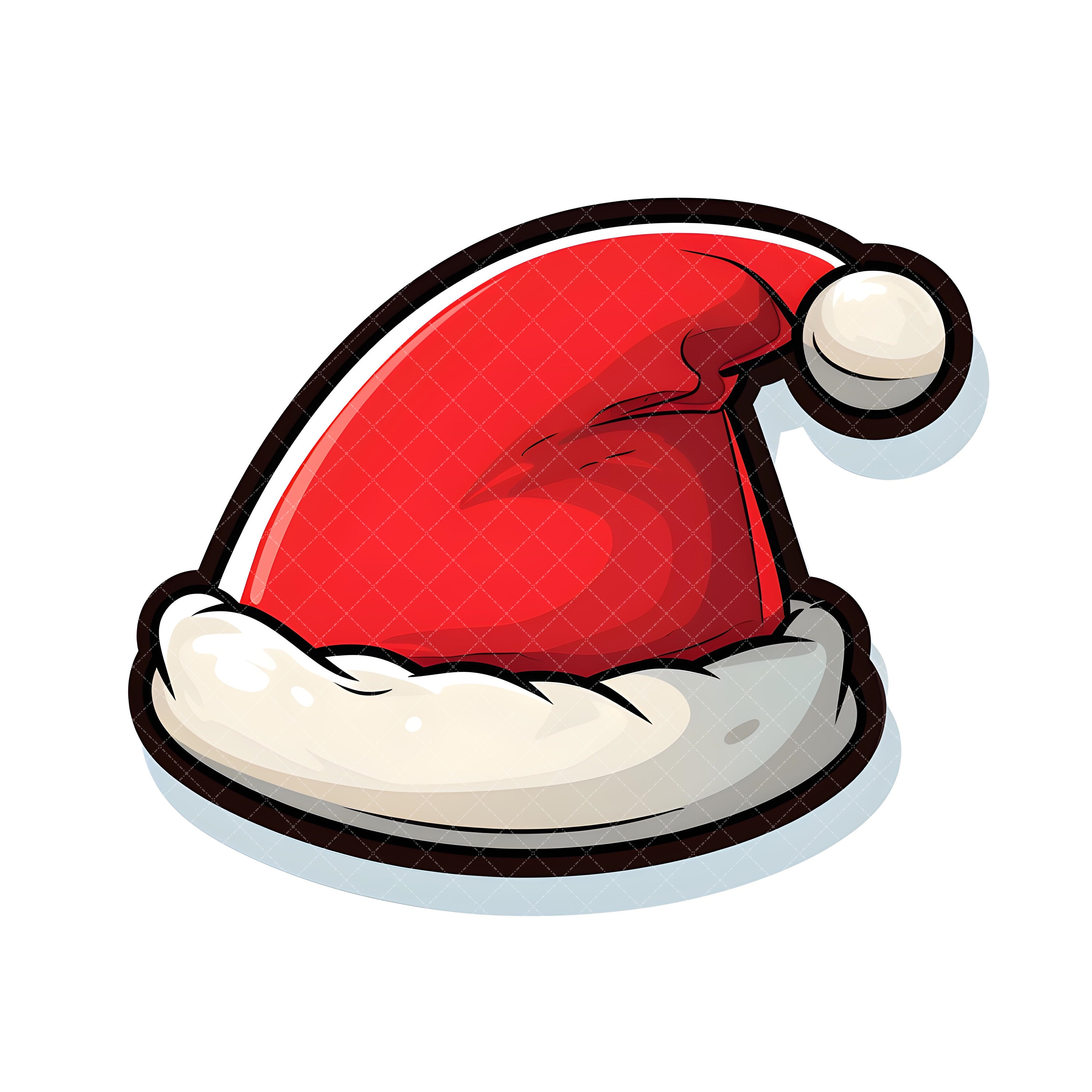Santa Hat Clipart Watercolor Santa Hat Christmas Clipart Hat Clipart ...
