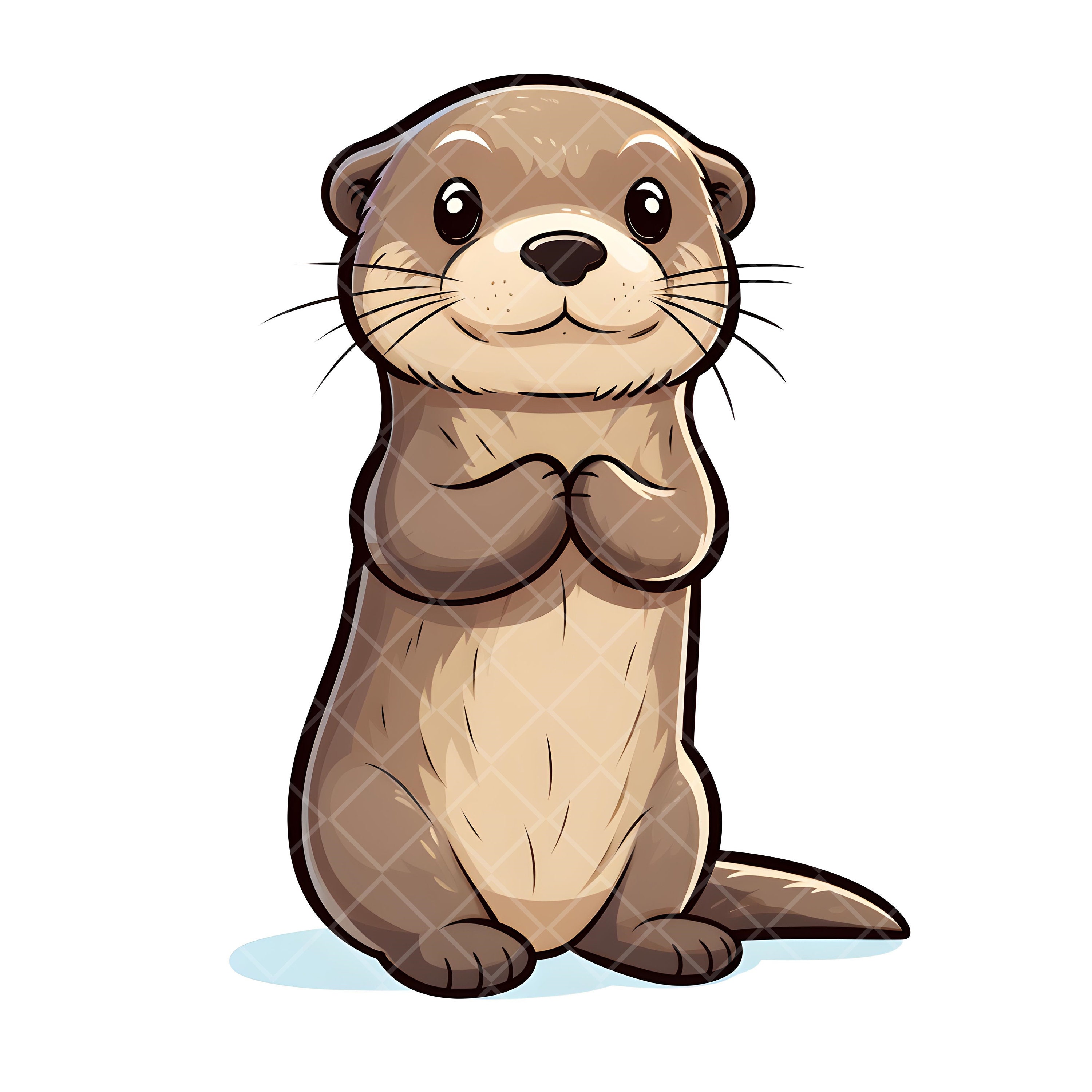 Otter Clipart Cute Otter Clipart Set Otter Art Children Art Otter ...