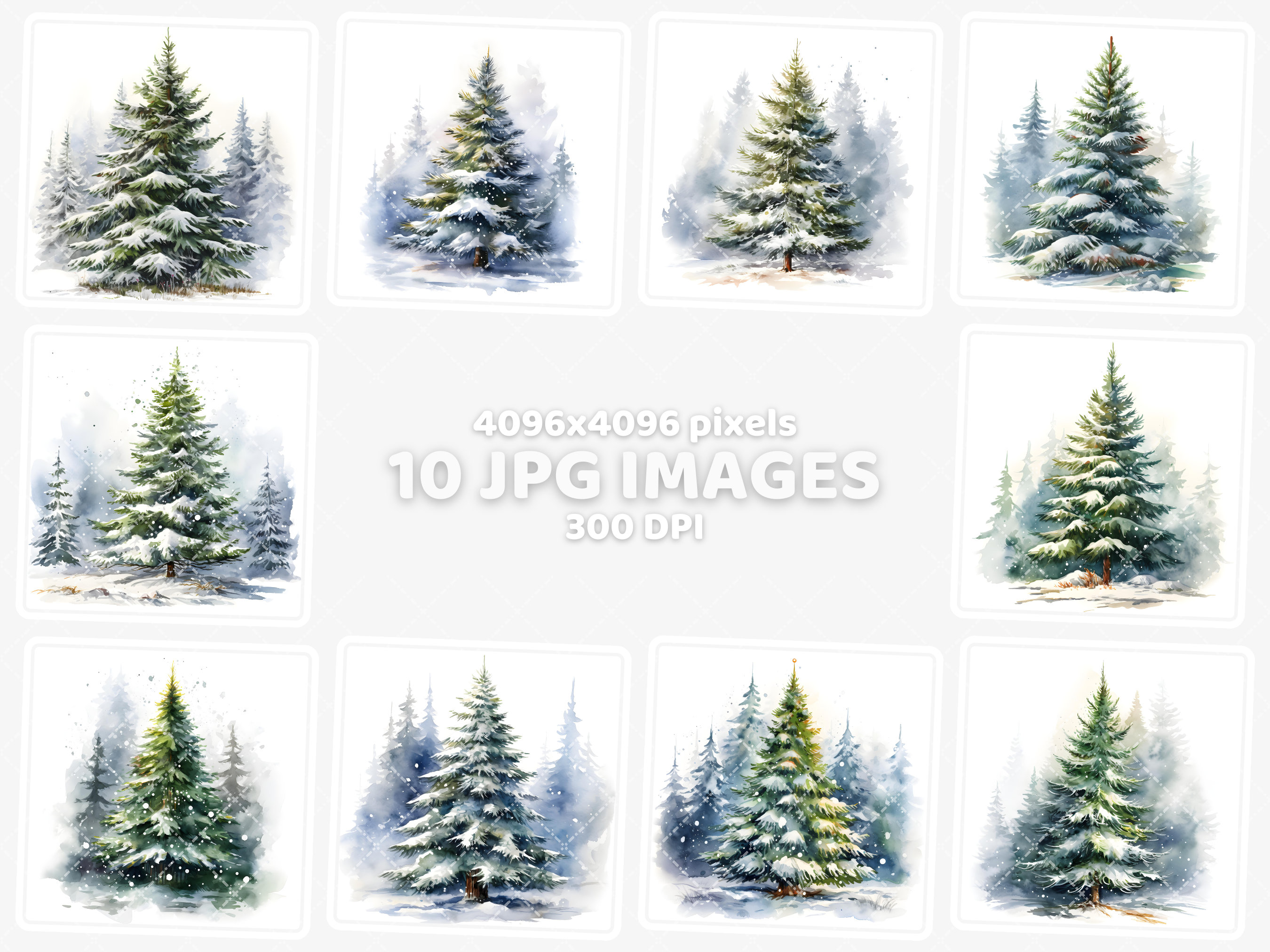 Snowy Tree Clipart Snowy Tree Art Tree Clipart Snow Clipart Winter ...