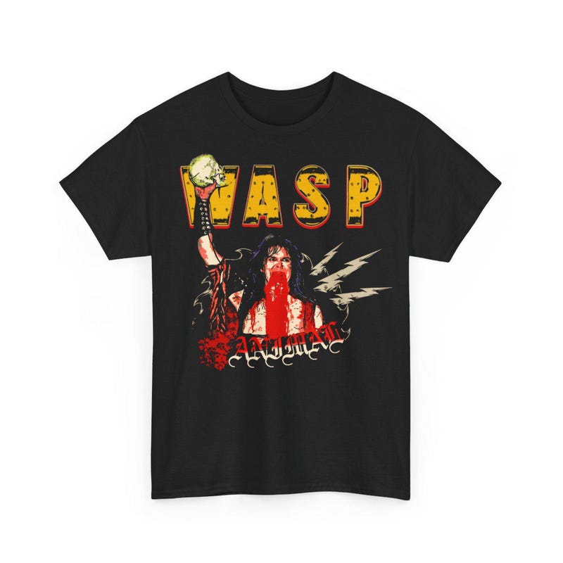 Vintage Wasp Band Shirt - Etsy