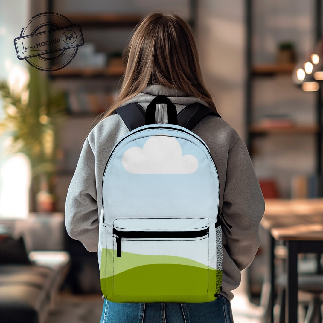 Customizable Backpack Mockup for Print on Demand | Canva Compatible ...