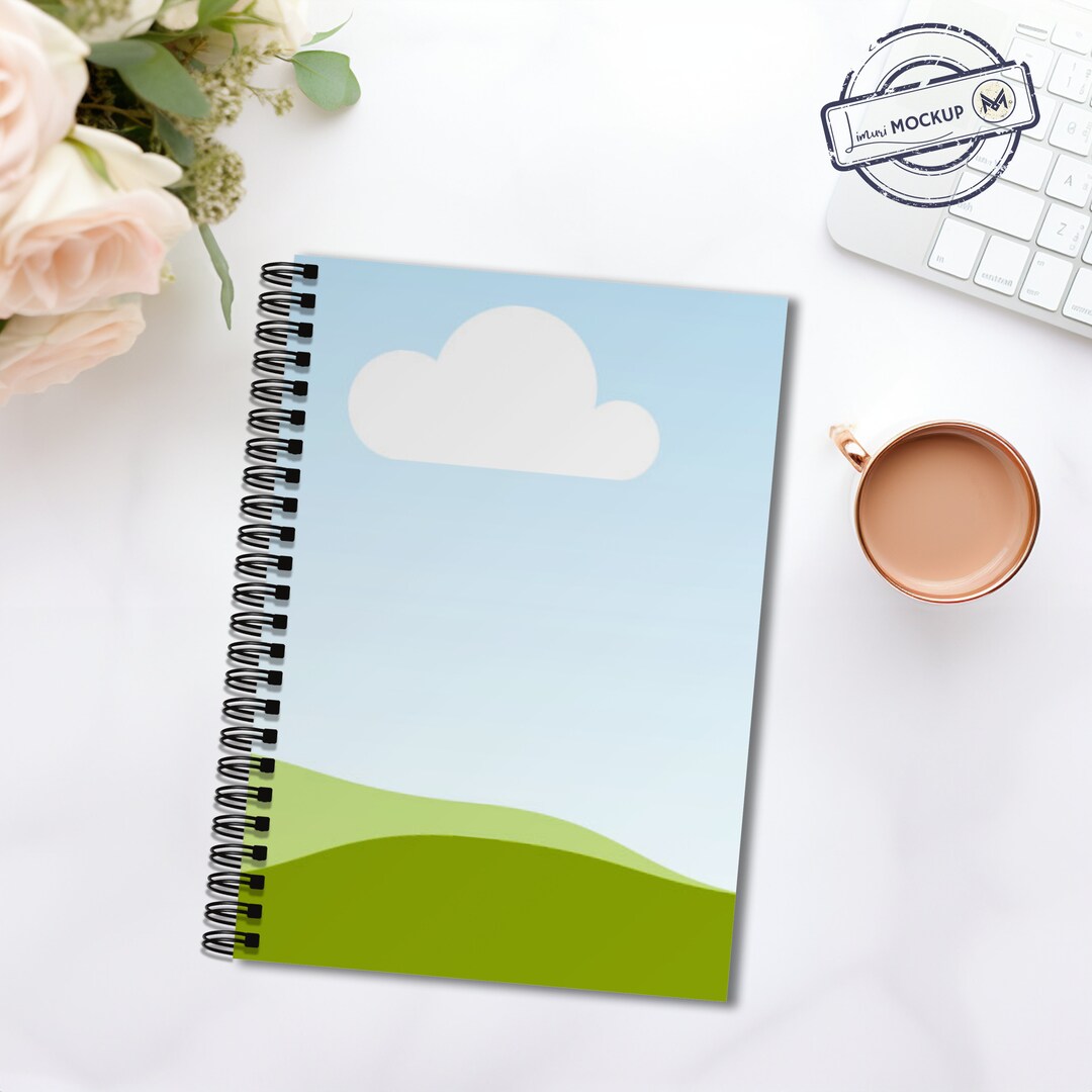 Spiral Notebook Mockup, Blank Spiral Notebook Mockup, Planner Mockup ...