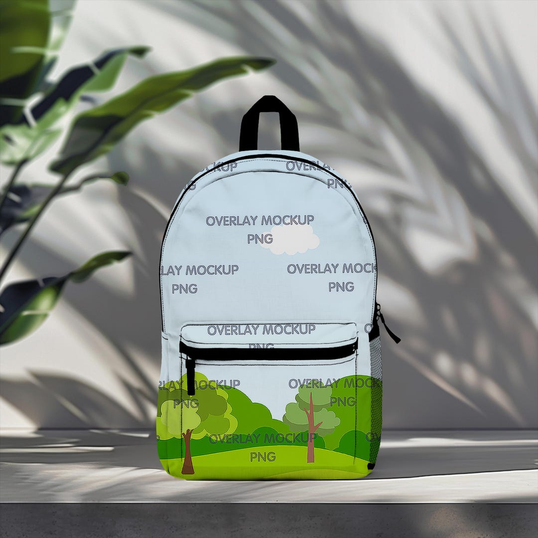 Customizable Backpack Mockup for Print on Demand | Canva Compatible ...