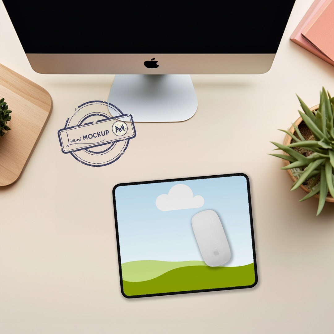 Professional Mouse Pad Mockup 9x7 Canva Compatible Mousepad Desk Pad ...