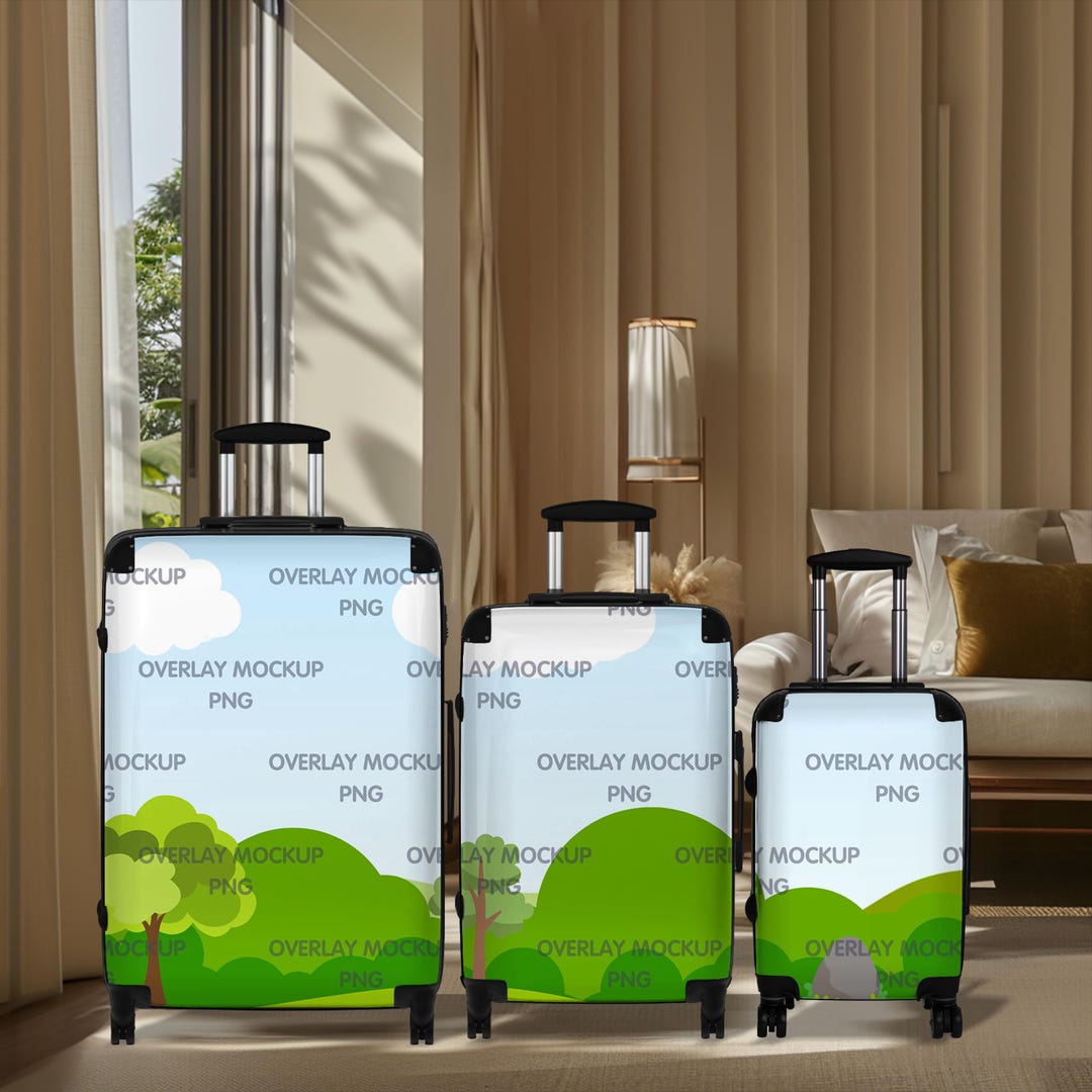 Suitcase Mockup - Travel Set - for Creative Entrepreneurs - Print on ...