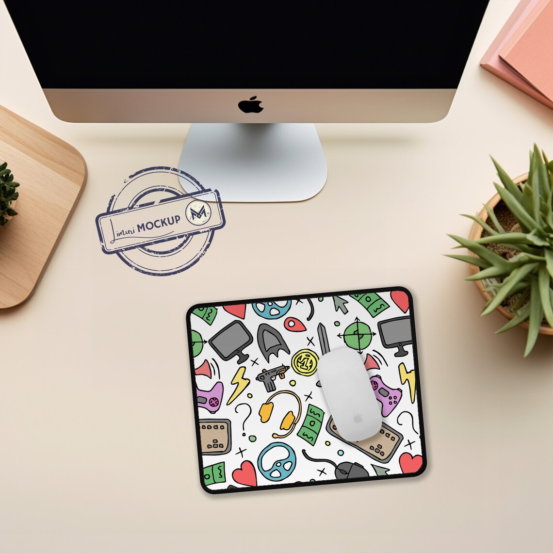 Mockup de Mouse Pad 9x7 – Compatível com Canva e Printify (PNG) - Etsy ...