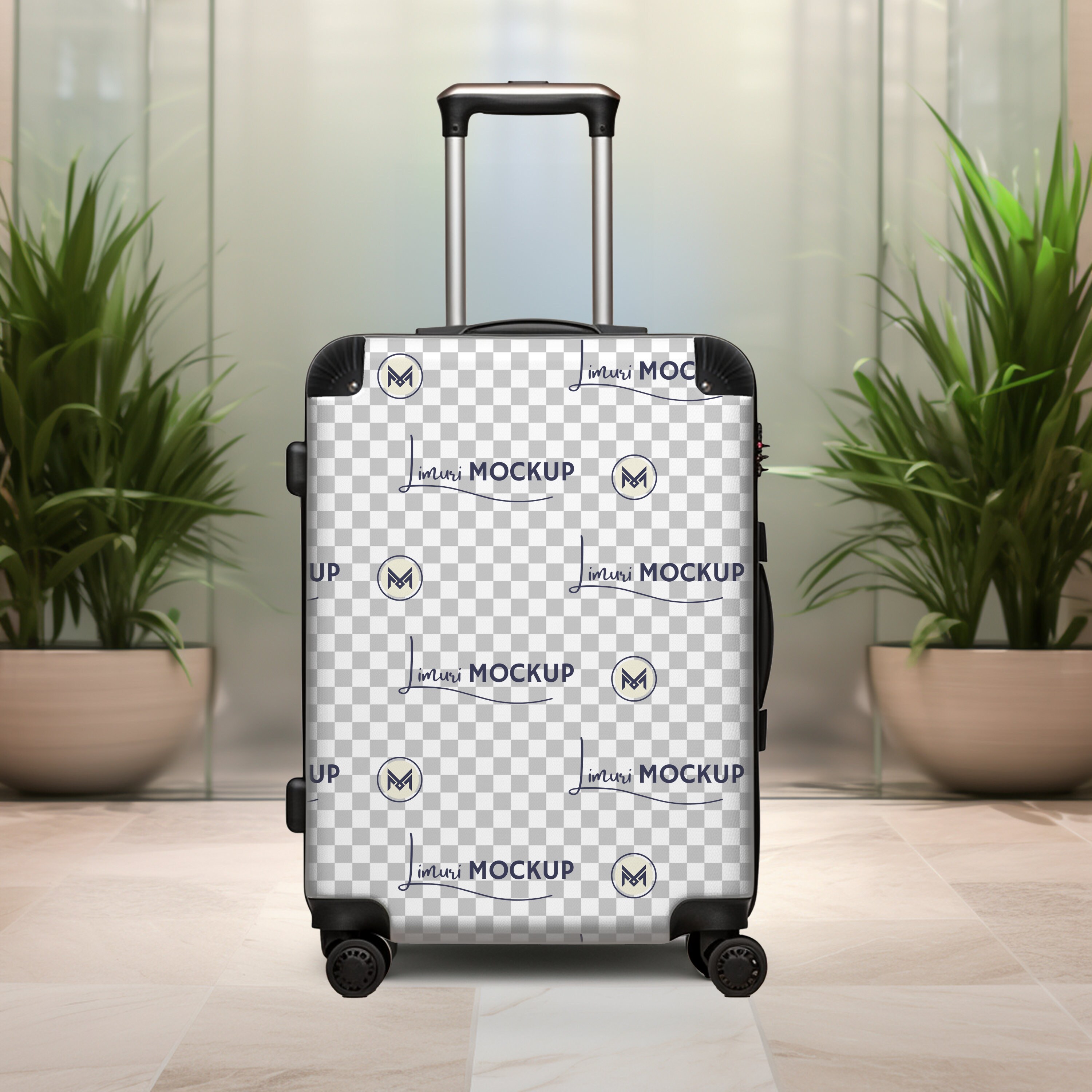 Customizable Suitcase Mockup for Print on Demand Showcase - Etsy