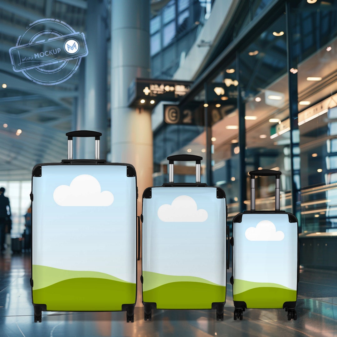 Suitcase Mockup Travel Set for Creative Entrepreneurs Print on Demand ...