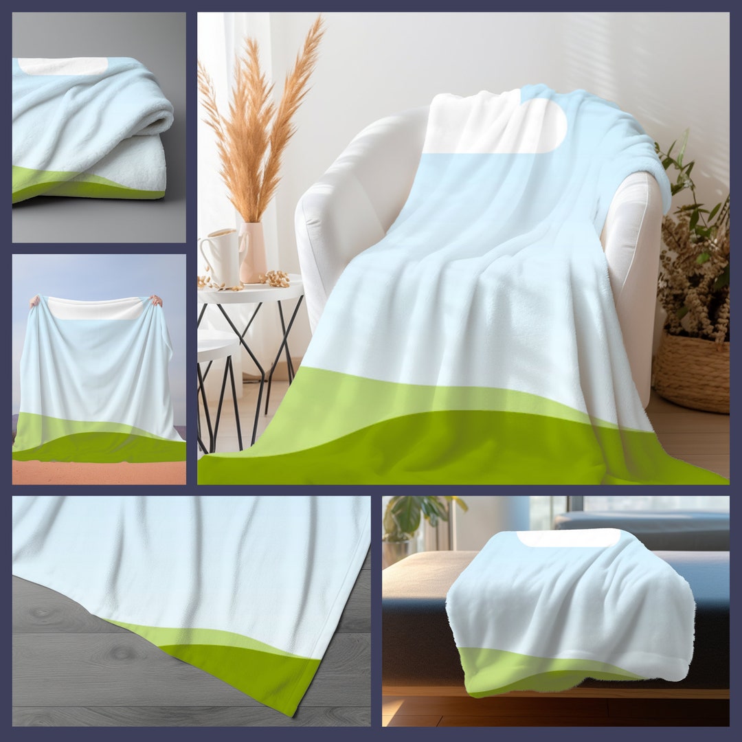 Blanket Mockup Bundle Transparent Overlay Mockups Included Canva ...