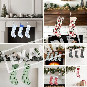 Christmas Stocking Mockup, Canva Template (digital Download) - Etsy