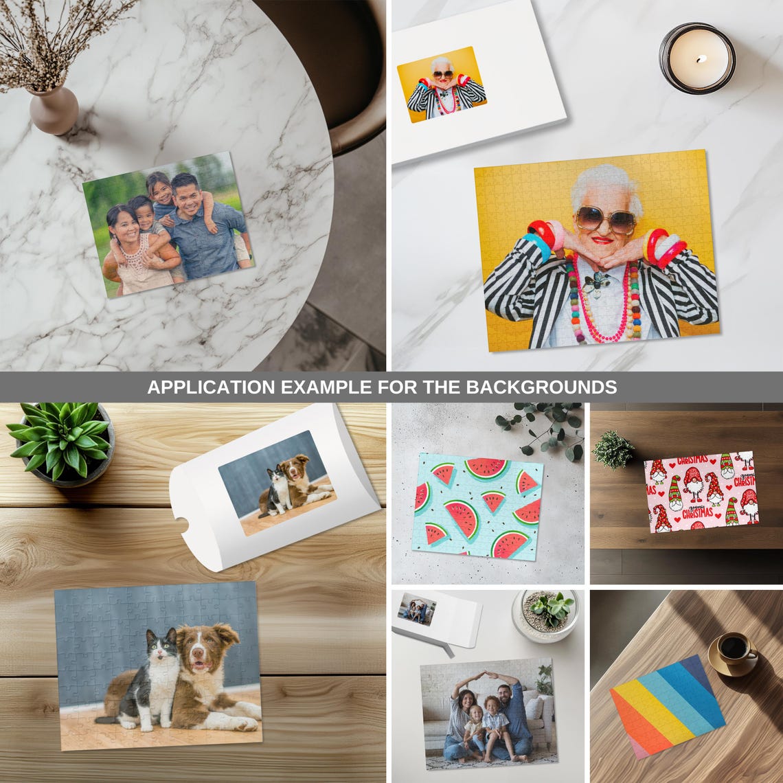 Puzzle Mockup for Canva, Puzzles Mockup, Jigsaw Puzzles Mockup, Puzzle ...
