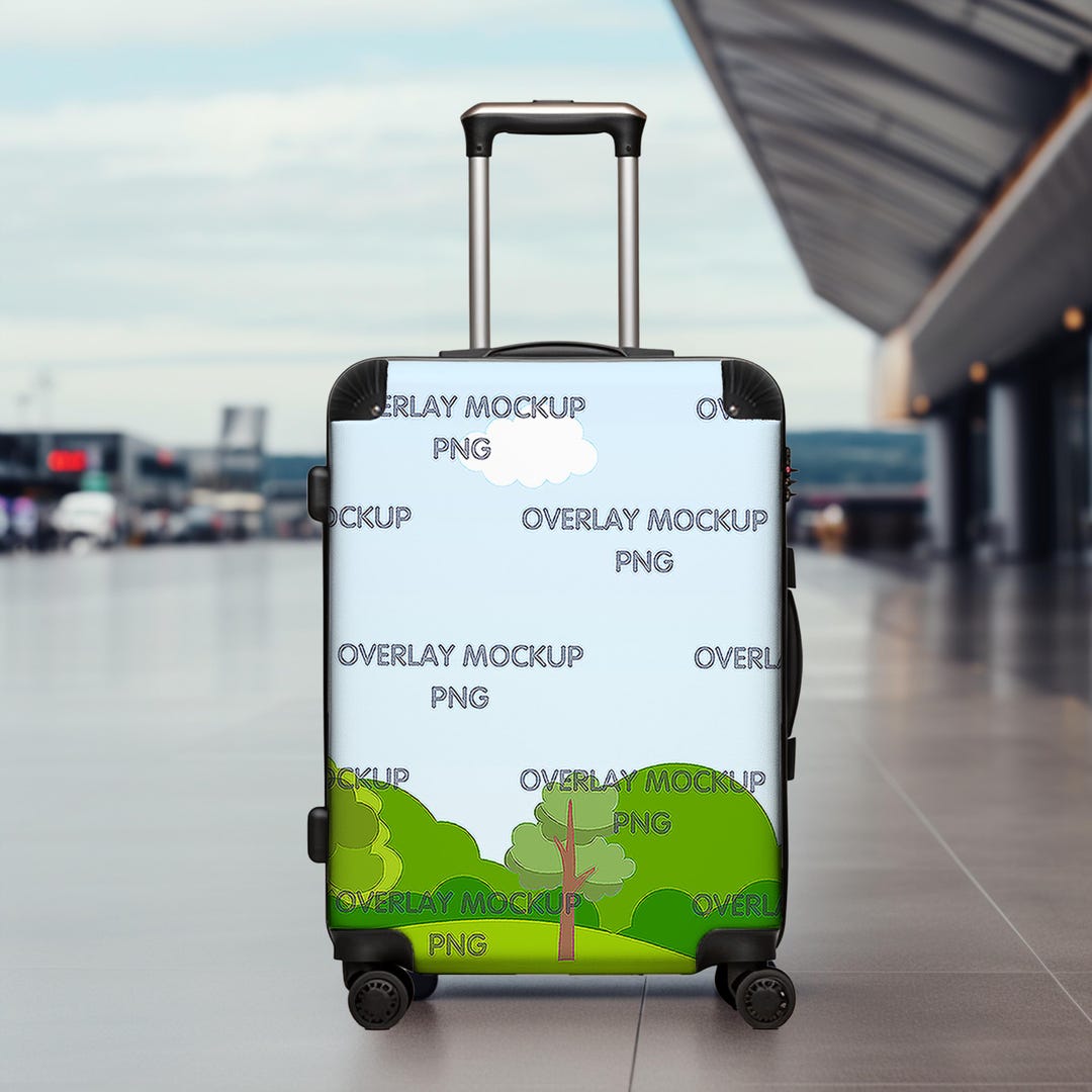 Customizable Suitcase Mockup for Print on Demand – Showcase Your Unique ...