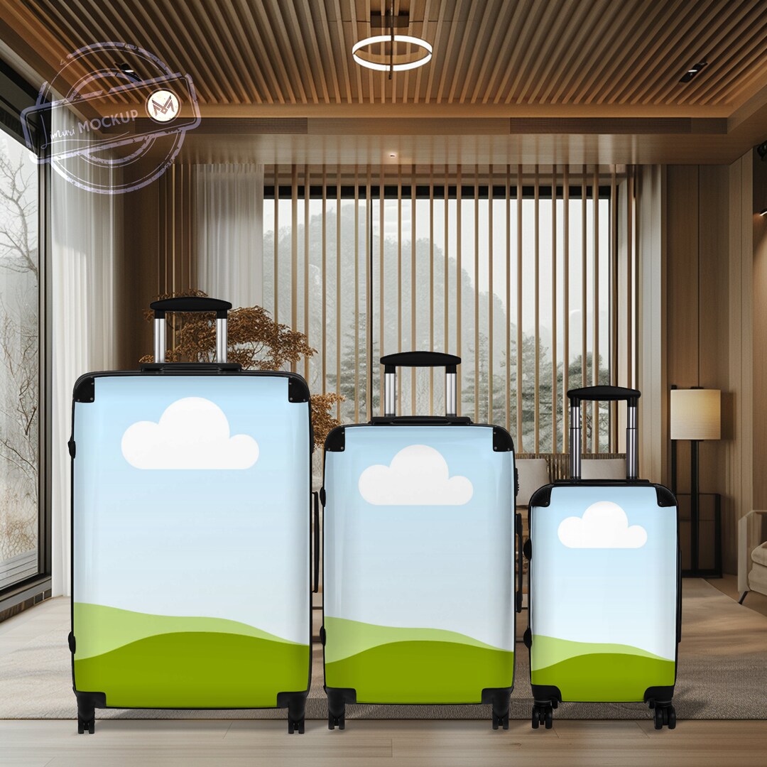 Suitcase Mockup Travel Set for Creative Entrepreneurs Print on Demand ...