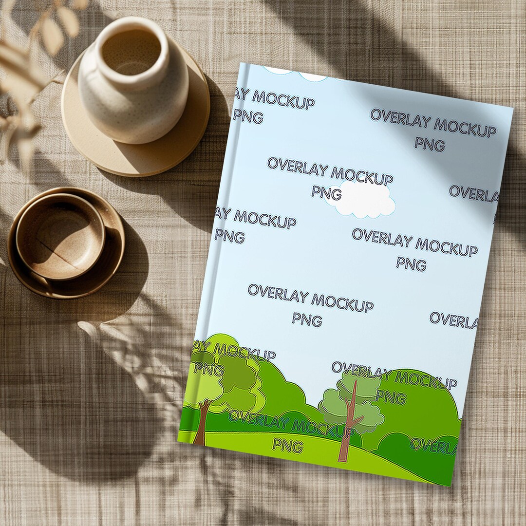 Hardcover Notebook Mockup, Blank Notebook Mockup, Planner Mockup ...