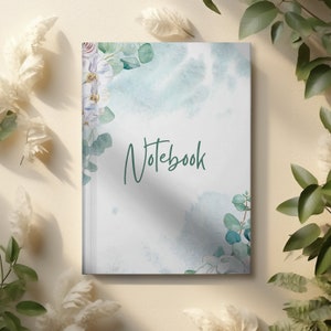 Hardcover Notebook Mockup, Blank Notebook Mockup, Planner Mockup ...