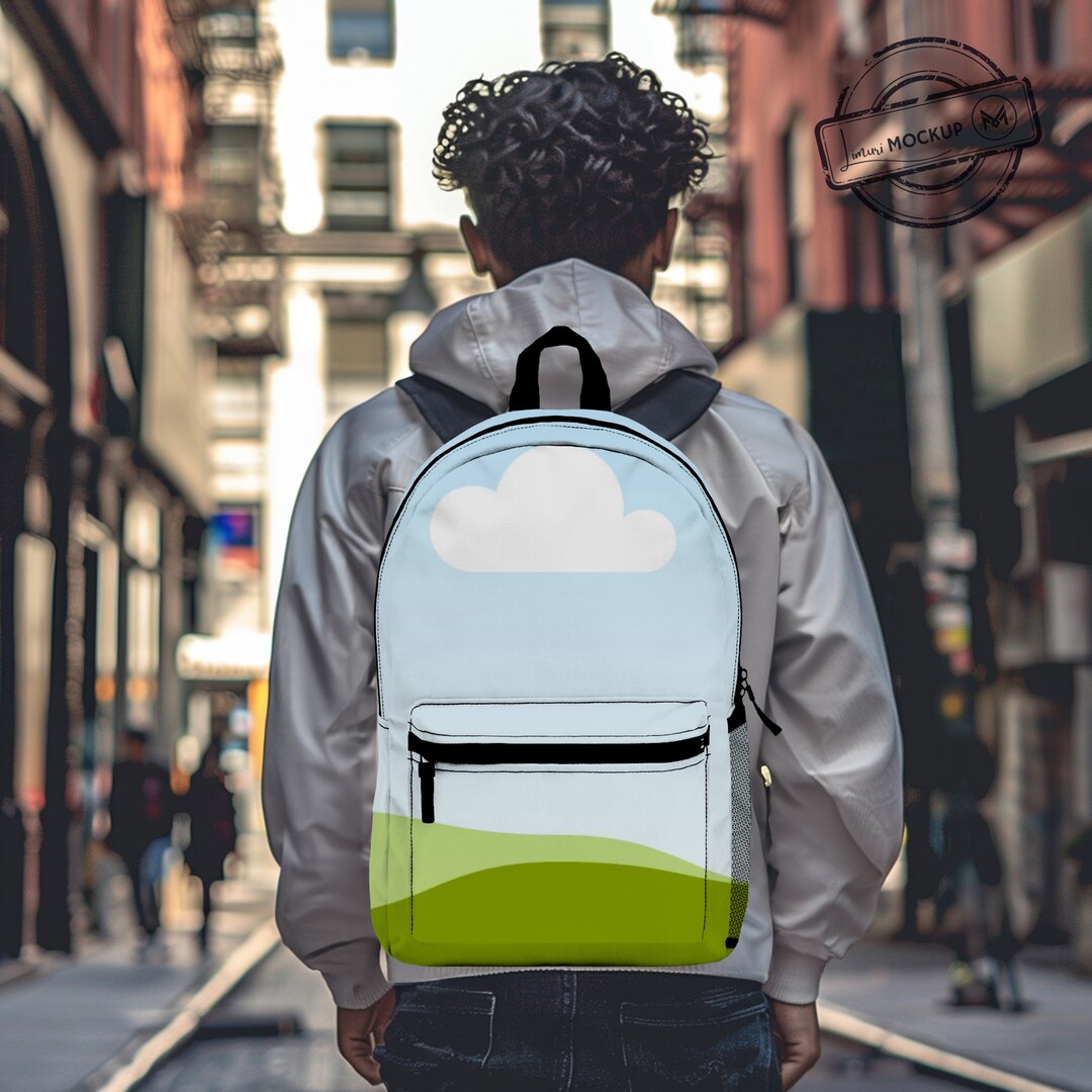 Customizable Backpack Mockup for Print on Demand Canva Compatible ...