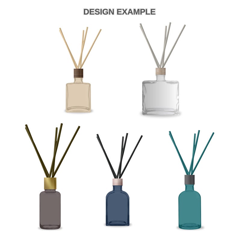 REED DIFFUSER Template, Fragrance Essential Oil Diffuser Mockup ...