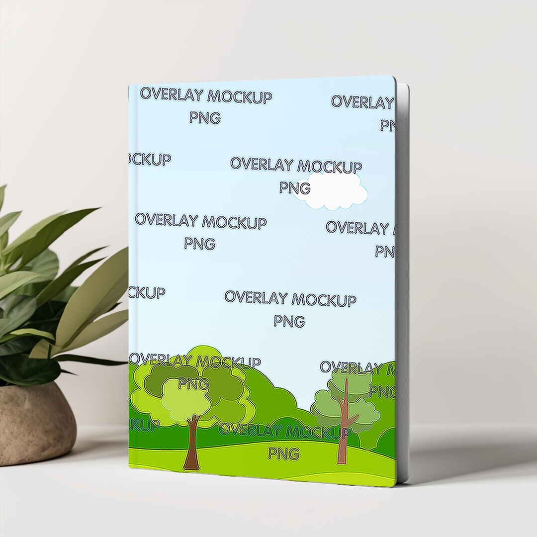 Editable Hardcover Notebook Mockup | Canva Compatible | Transparent ...