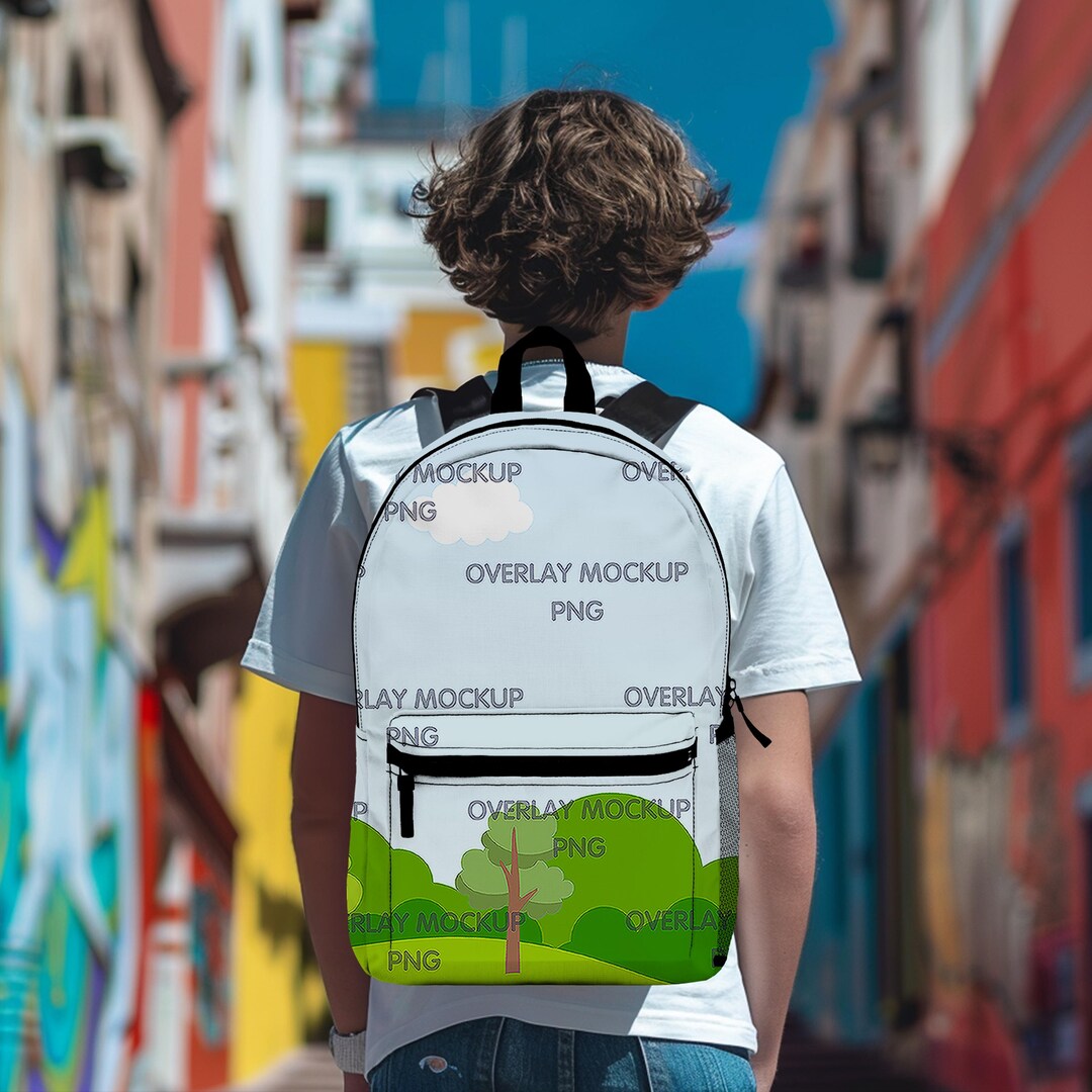 Customizable Backpack Mockup for Print on Demand | Canva Compatible ...