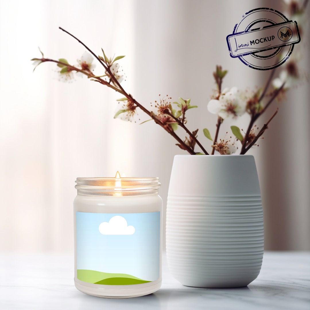Blank Scented Candle Mock up Bundle, Soy Candle Mockup, Candle Mock-up ...