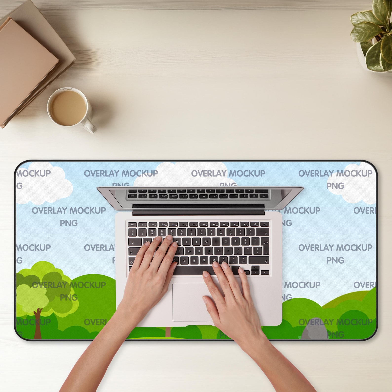 Desk Mat Mockup | 16x32 Inches, PNG Overlay (digital Download) - Etsy