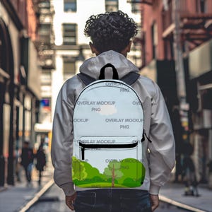Customizable Backpack Mockup for Print on Demand | Canva Compatible ...