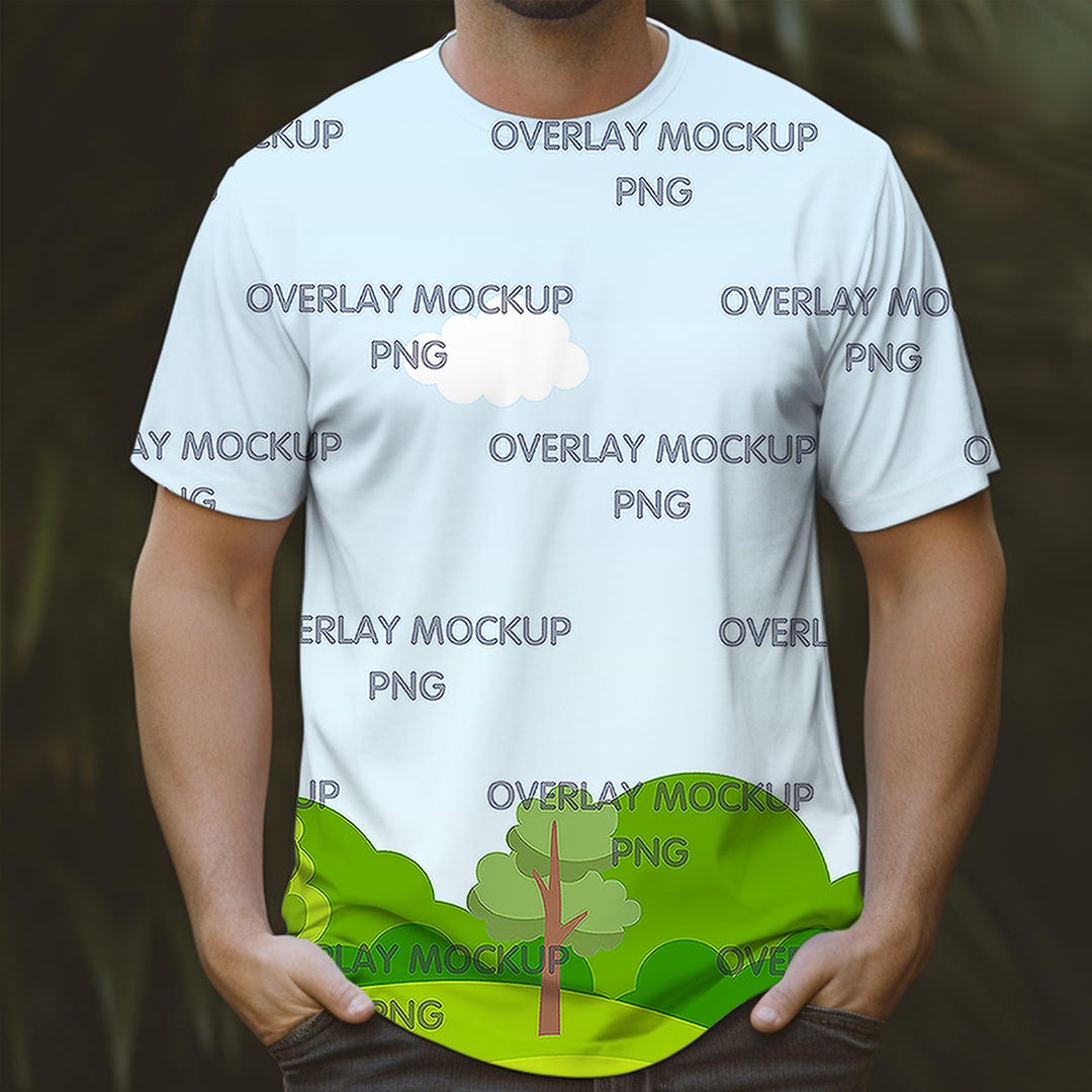 Tshirt Mockup Aop, All Over Print Mockup, Custom Comfort Colors Shirt ...