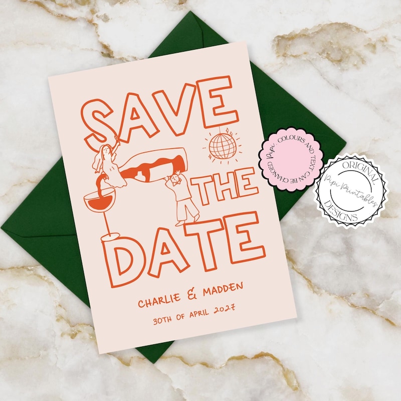 Funny Save the Date Unique - Etsy