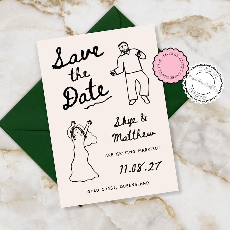 Fun Save the Date - Etsy