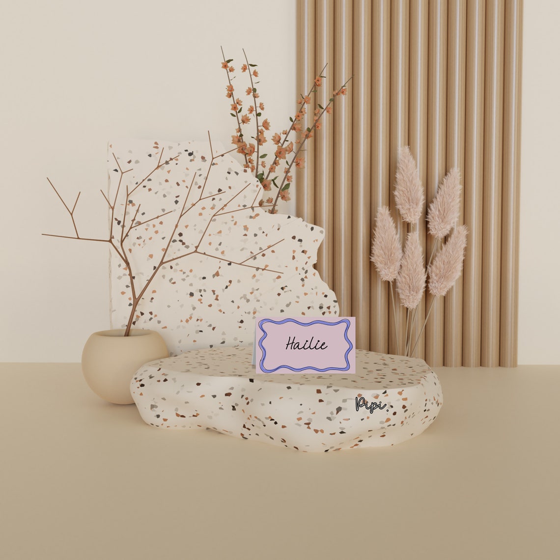 Handwritten Menu and Place Card Template Hand Drawn Scribble - Etsy