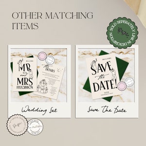 Custom Wedding Sign Template Hand Drawn Cute People Scribble ...