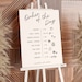Order of Events Sign Template Hand Drawn Scribble Illustrations Wedding ...