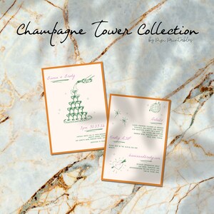 Scribble Illustration Wedding Invitation Suite Template Whimsical ...