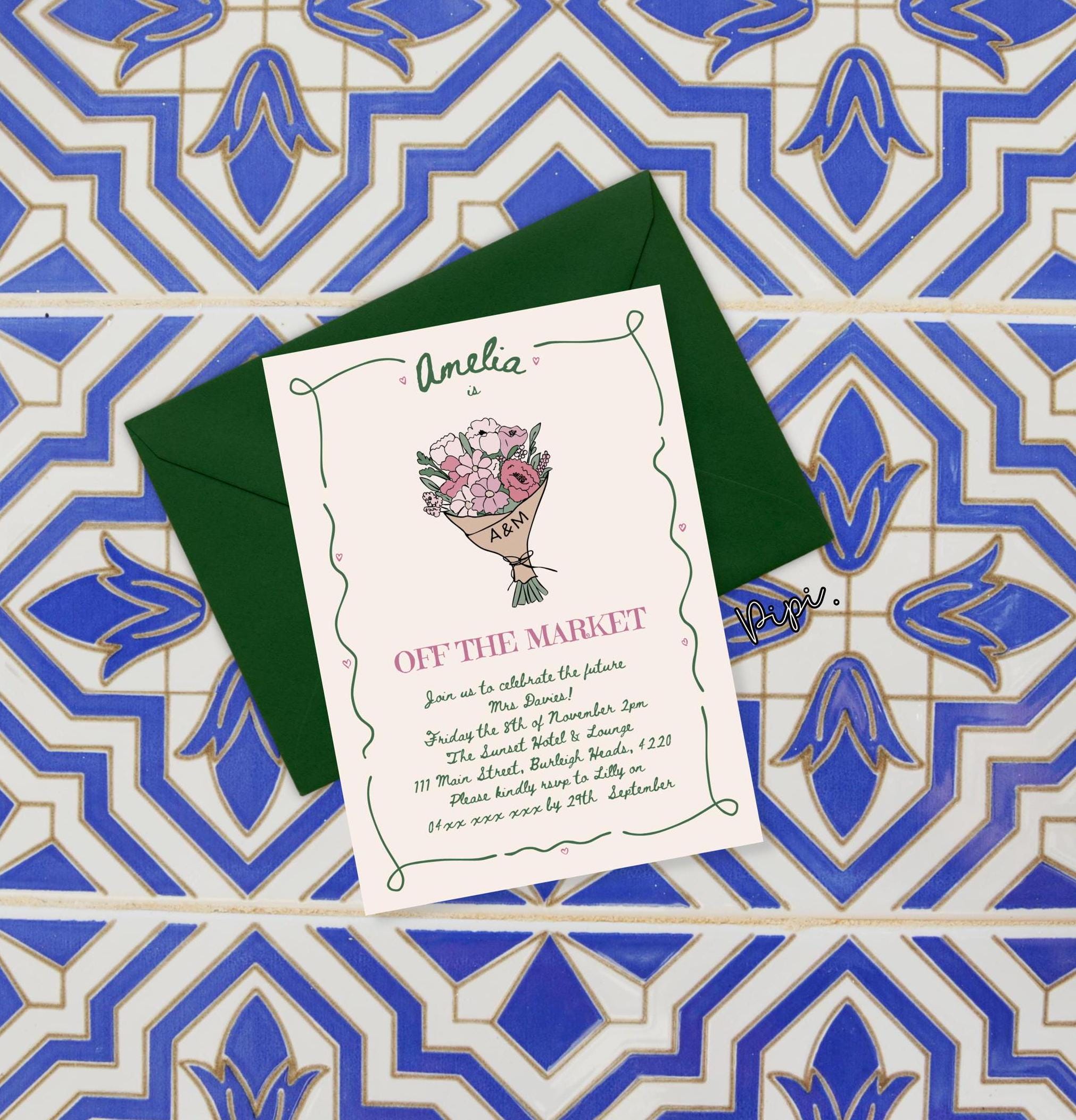 Farmers Market Themed Bridal Shower Invitation Template Fresh off the ...