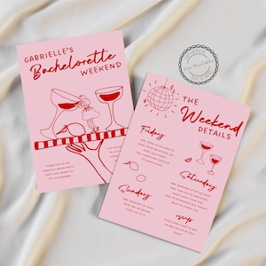 Illustrated Bachelorette Party Invitation Template Handwritten Hens ...