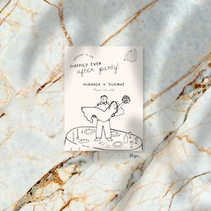 Hand Drawn Elopement Welcome Sign Template Fun Cute People Scribble ...