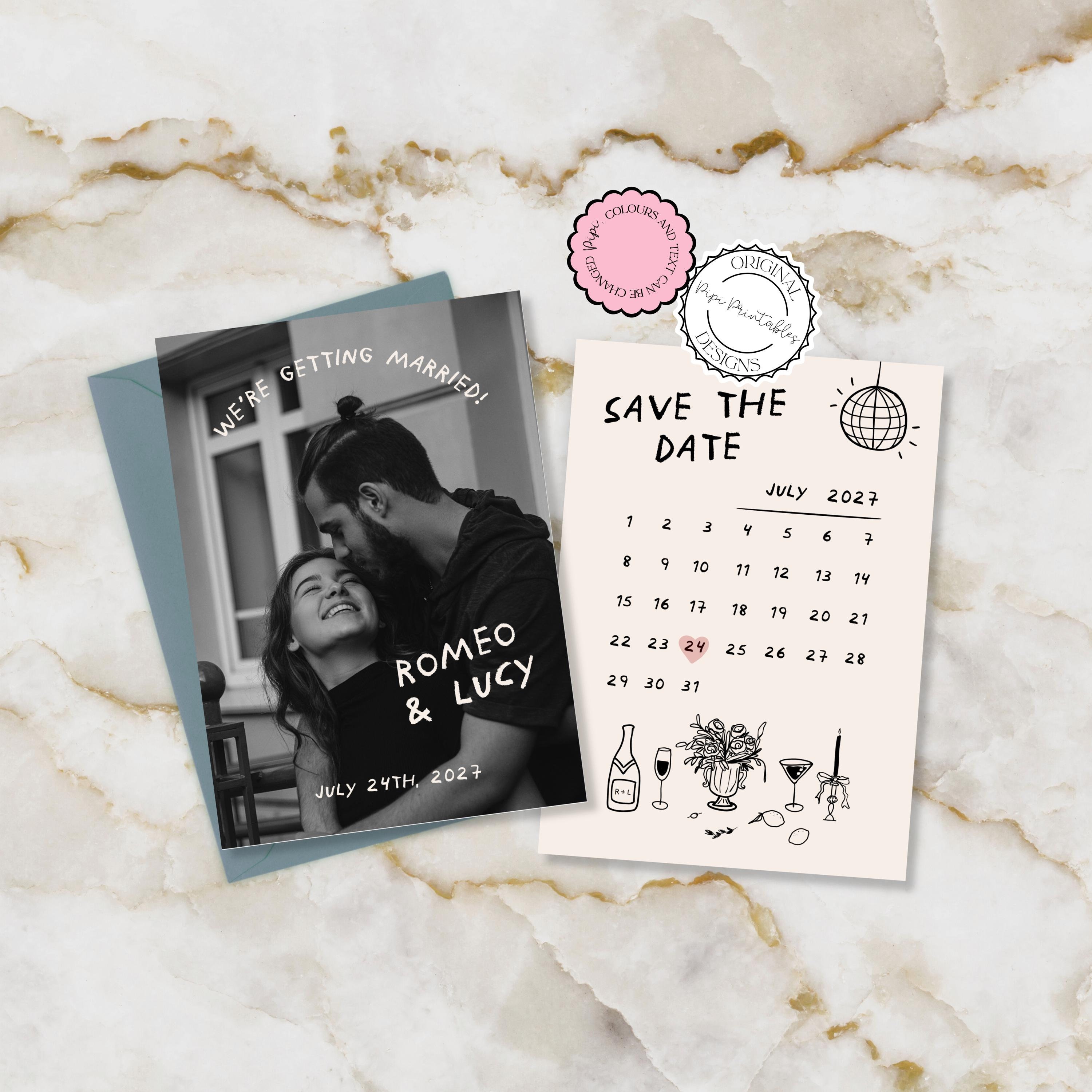 Photo Save the Date Etsy UK