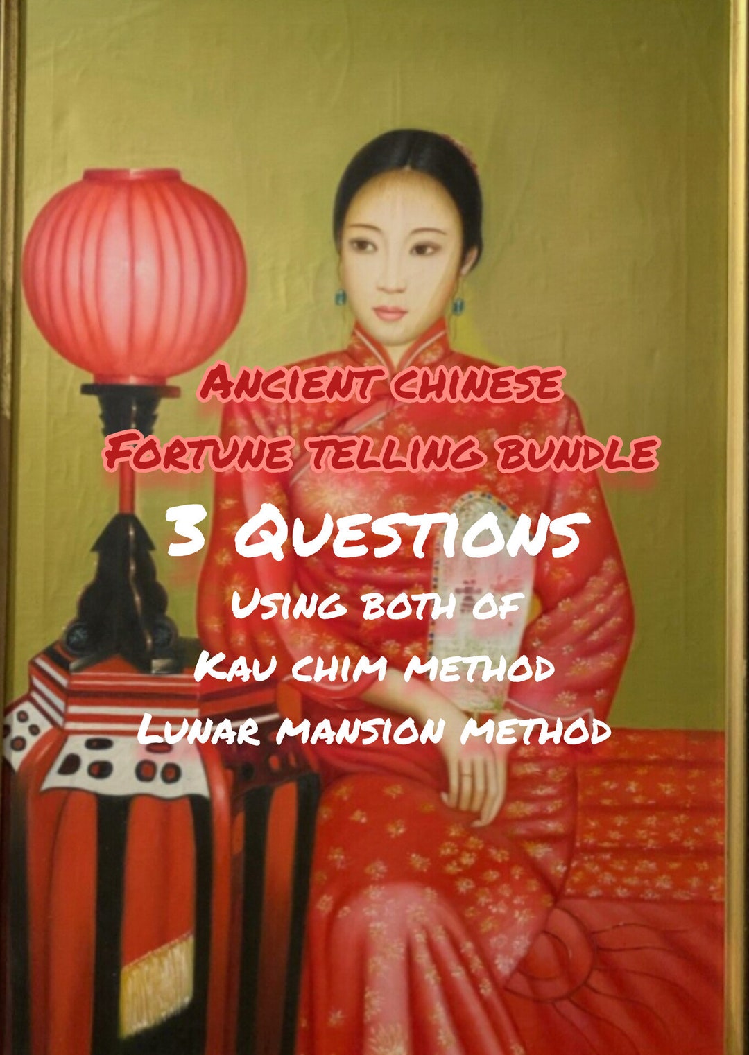 Ancient Chinese Fortune Telling Bundle - 3 Questions - Save Over 50% ...
