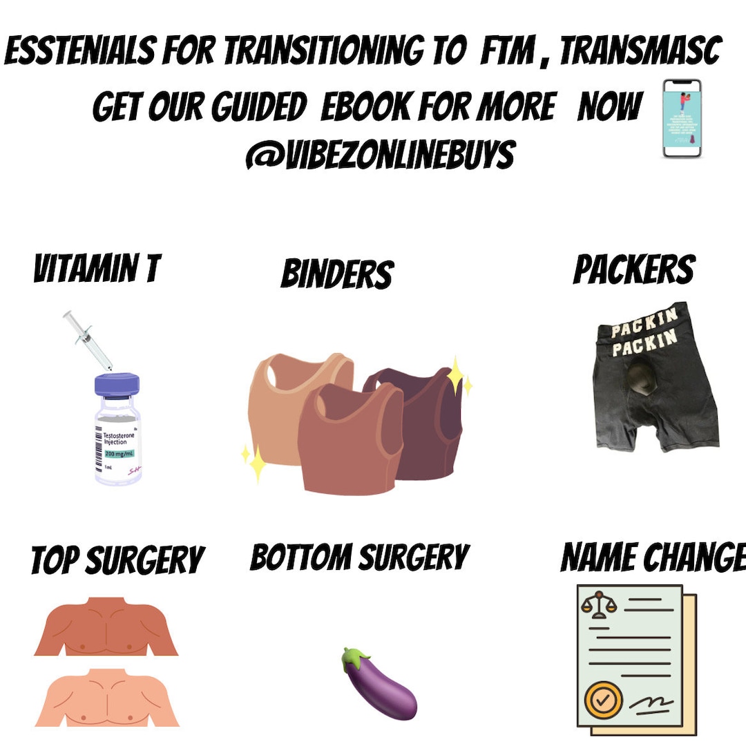 Transgender ,binder Trans, Trans Journal, Ftm Starter Kit Ebook , Chest ...