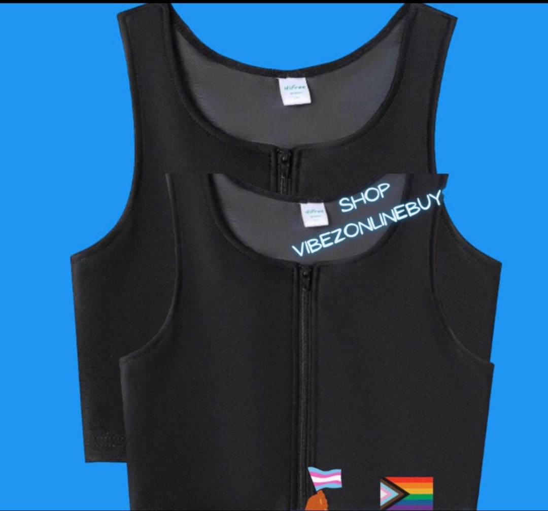 2-pack FTM Chest Binder: Zip up Transmasc Compression Top - Etsy