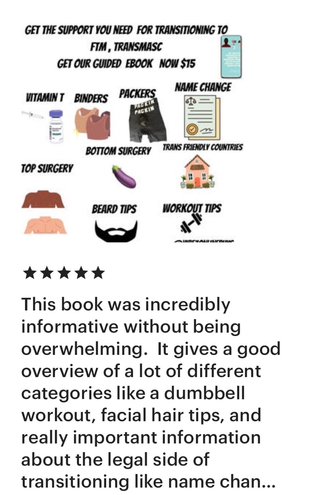 FTM Chest Binder: Front Zipper Transmasc Binder , Trans Pride Ebook ...