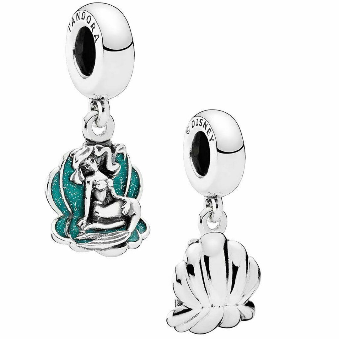 Pandora the Little Mermaid Ariel & Seashell Dangle Charm - Etsy