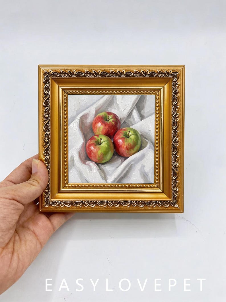 Apple Fruit Art Dining Room Kitchen Decor ,custom Oil Painting From ...