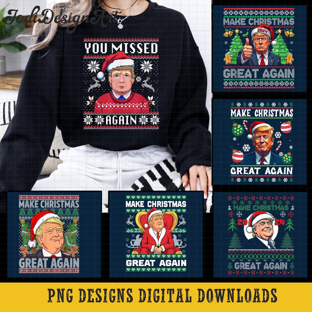 5+ Trump Christmas Png Bundle, Republican Christmas, Make Christmas ...