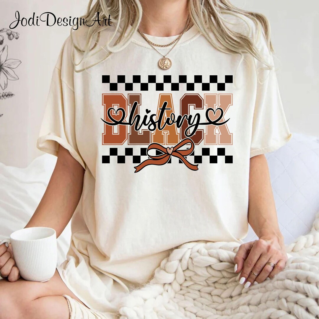 Checkered Black History Month Shirt, Black History Shirt, Black History ...