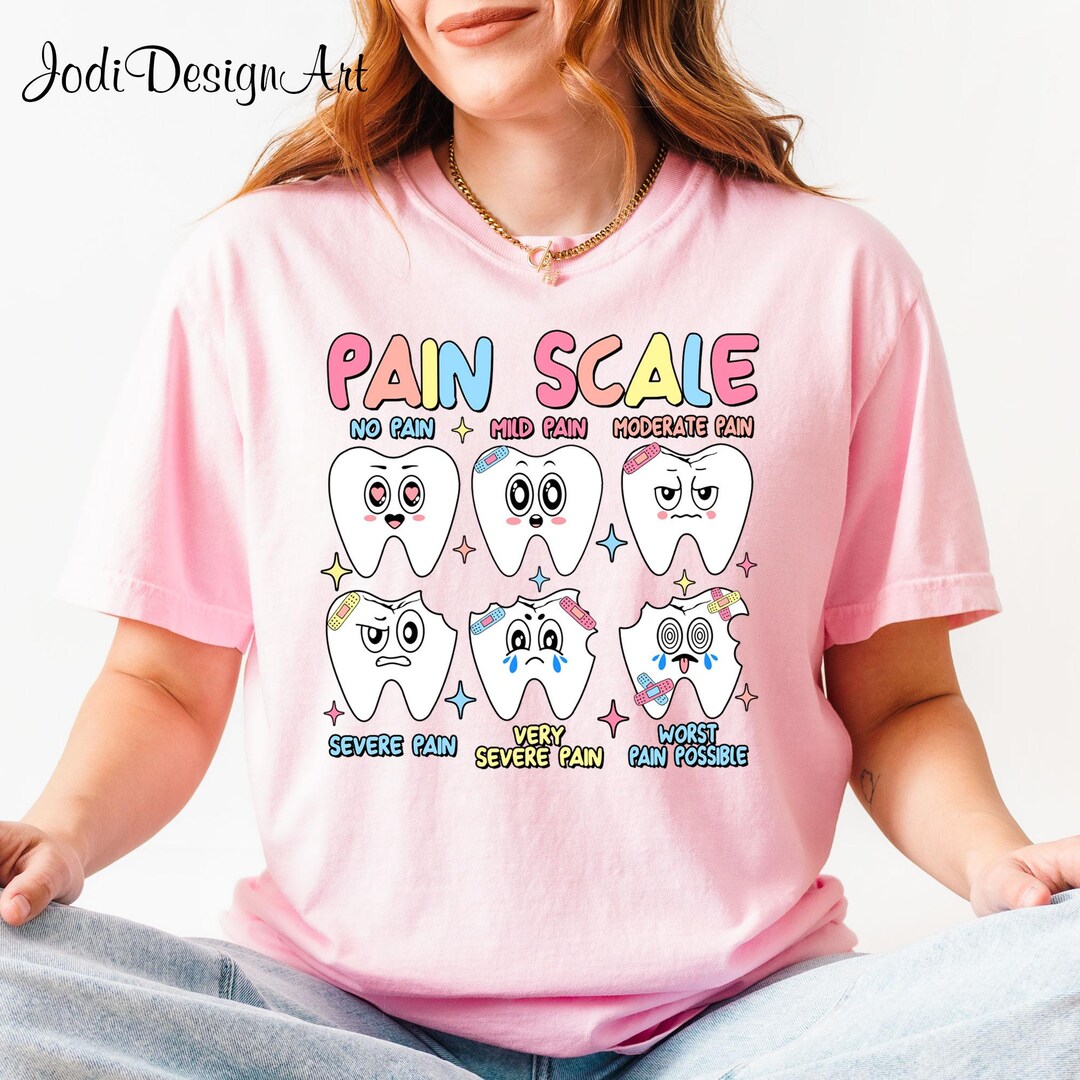 Dental Pain Scale Shirt, Dental Easter Shirt, Hoppy Dentist Shirt ...